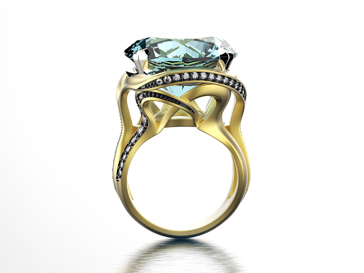 3D Jewelry Fashion Ring With Gem Octopus 0120 3dm Stl Fbx - TurboSquid ...
