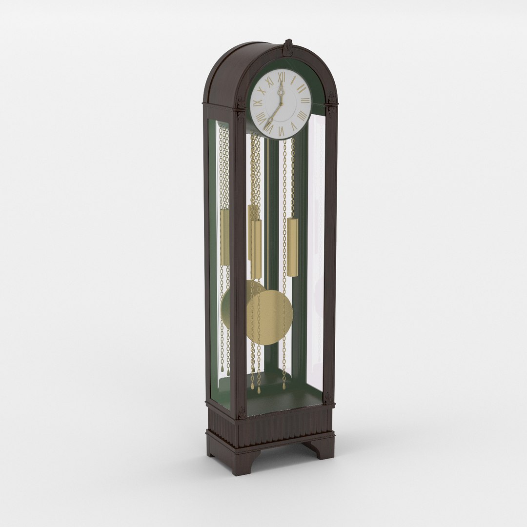 3D Architectural Visualization Grandfather Clock - TurboSquid 1475433