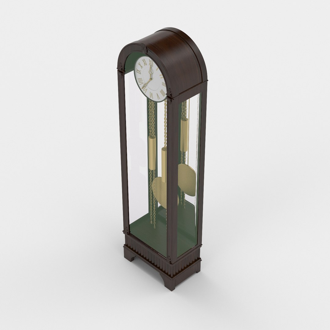 3D Architectural Visualization Grandfather Clock - TurboSquid 1475433