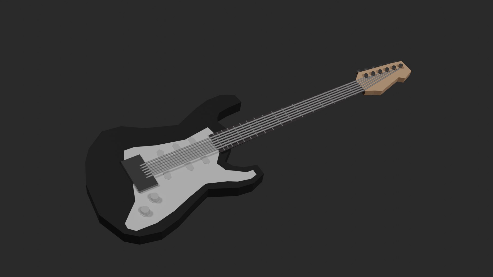 Lowpoly E-Guitar Model - TurboSquid 1864672
