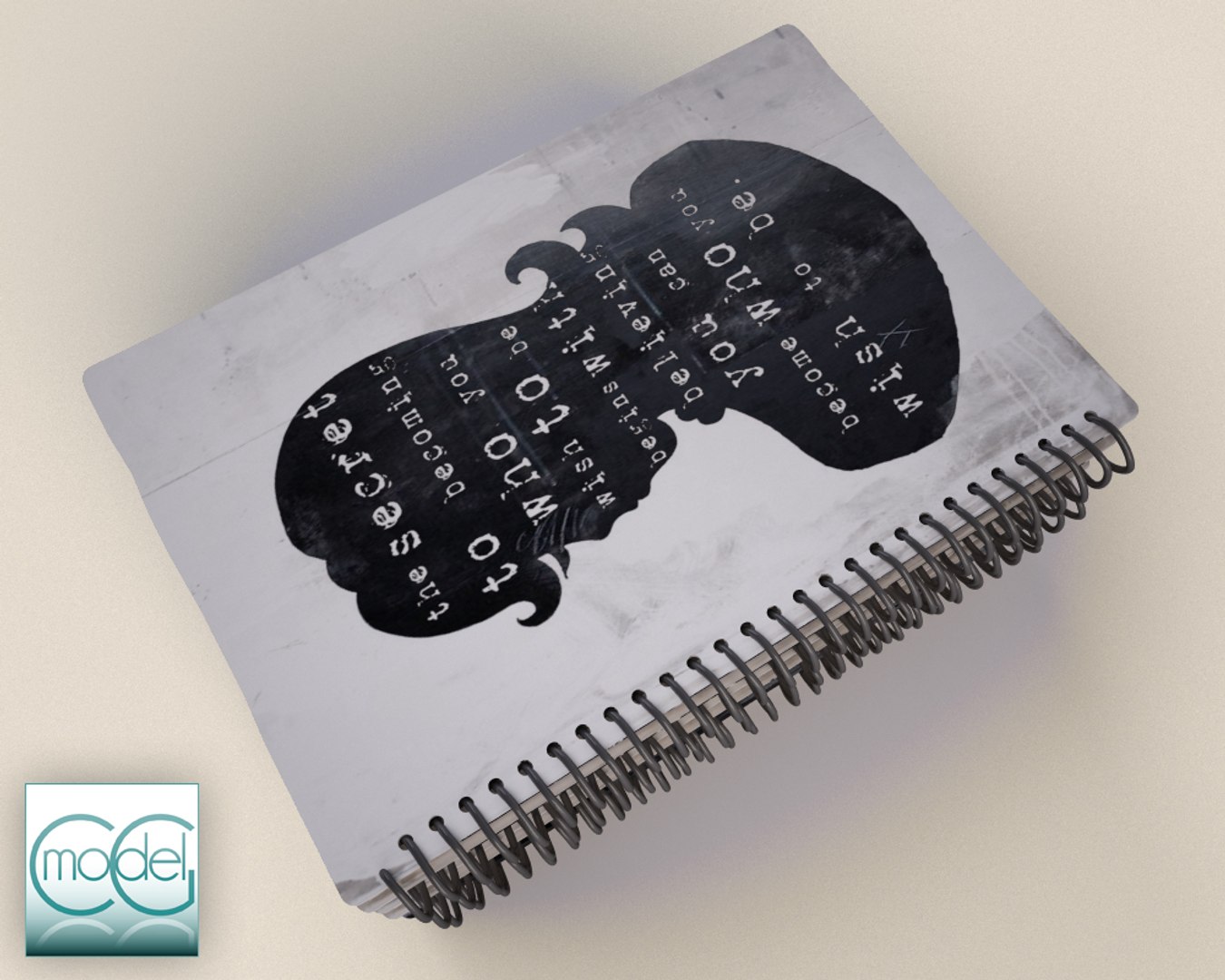 Notebook Book 3d Model