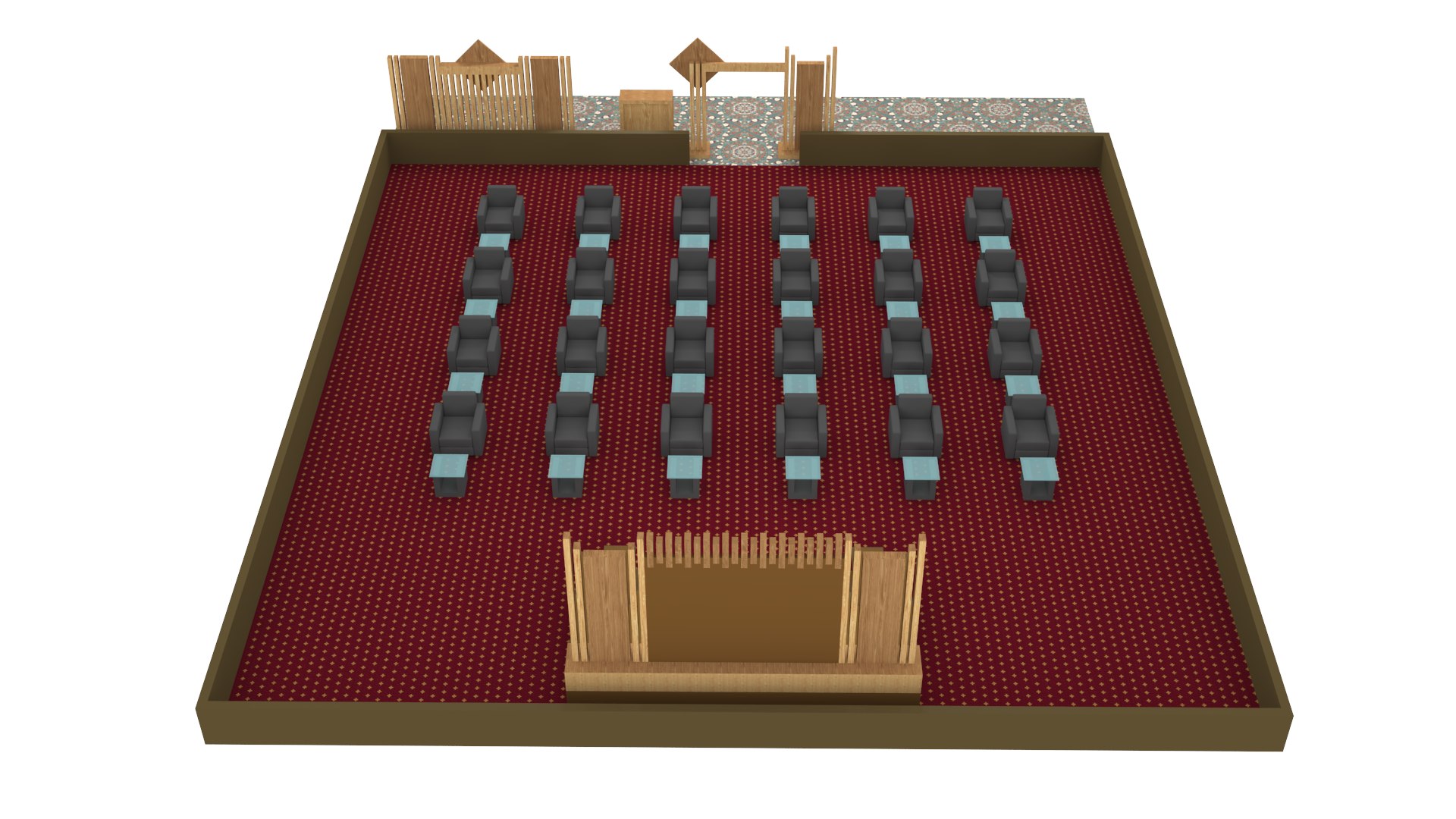 3D Layout Event With Stage Gate Backdrop Photo - TurboSquid 1767437