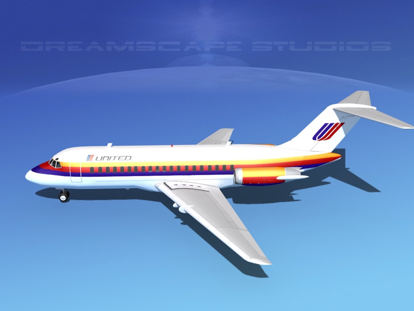 Turbines Dc-9-15 Mcdonnell Douglas 3d Model