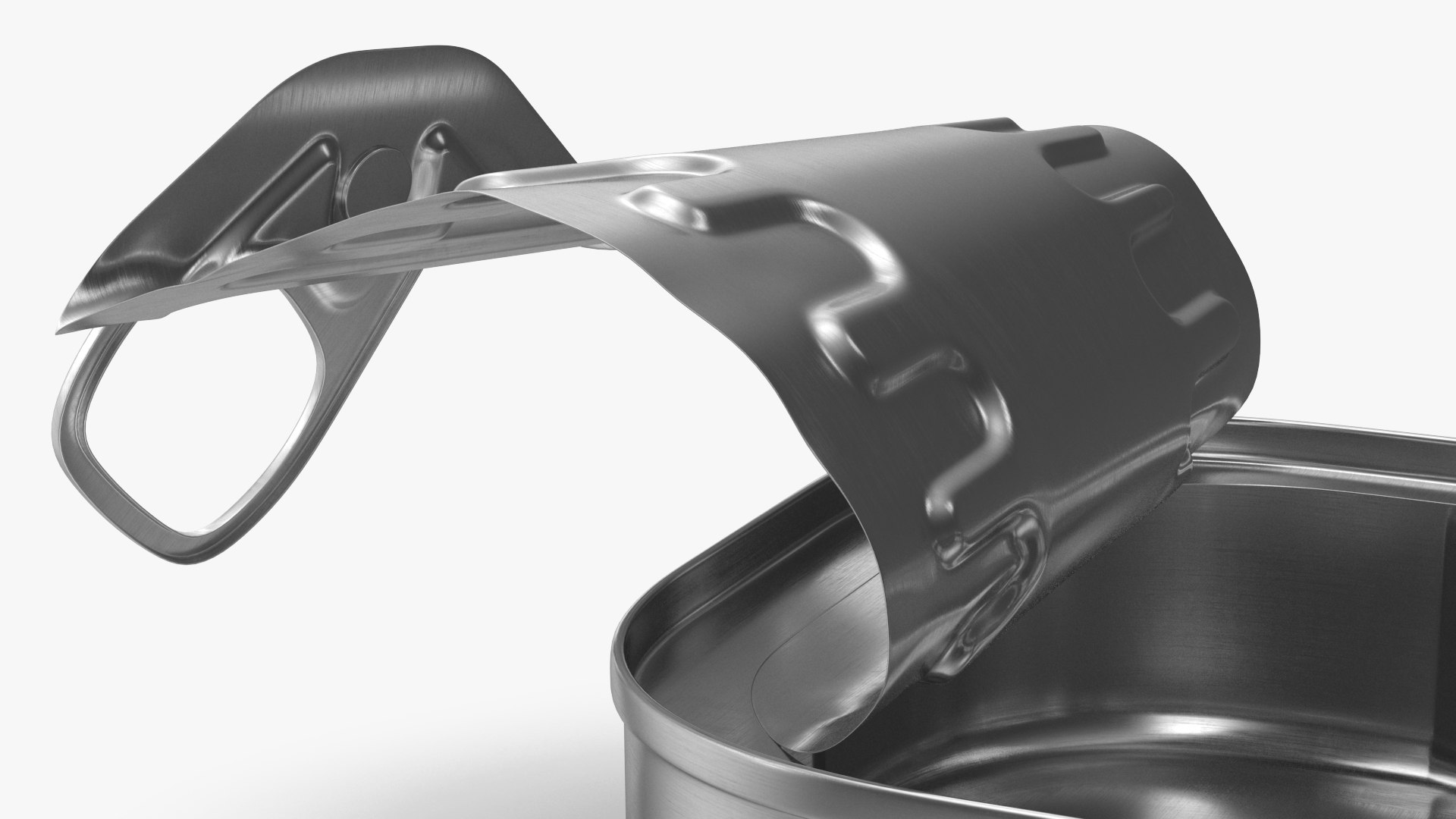 3D Open Empty Rectangular Can model - TurboSquid 1799397