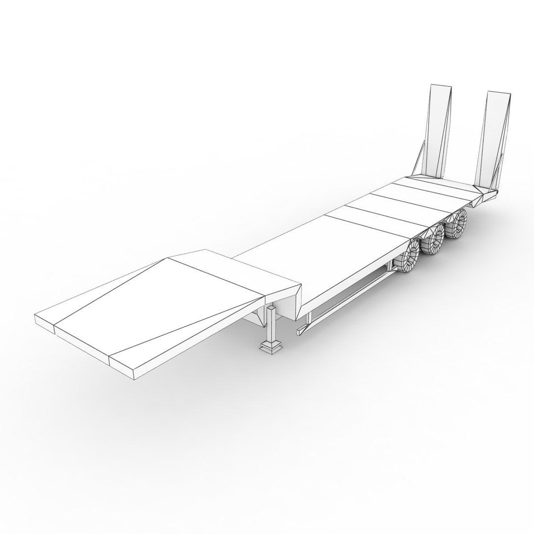 3d model loader semitrailer