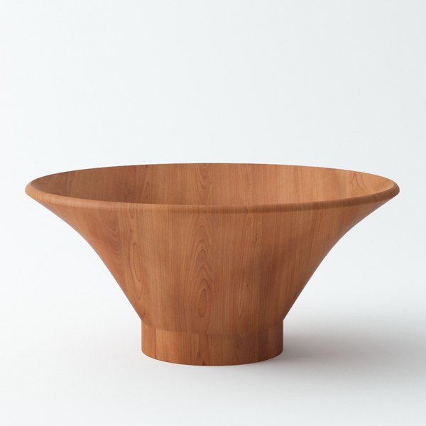 3d model wood bowl