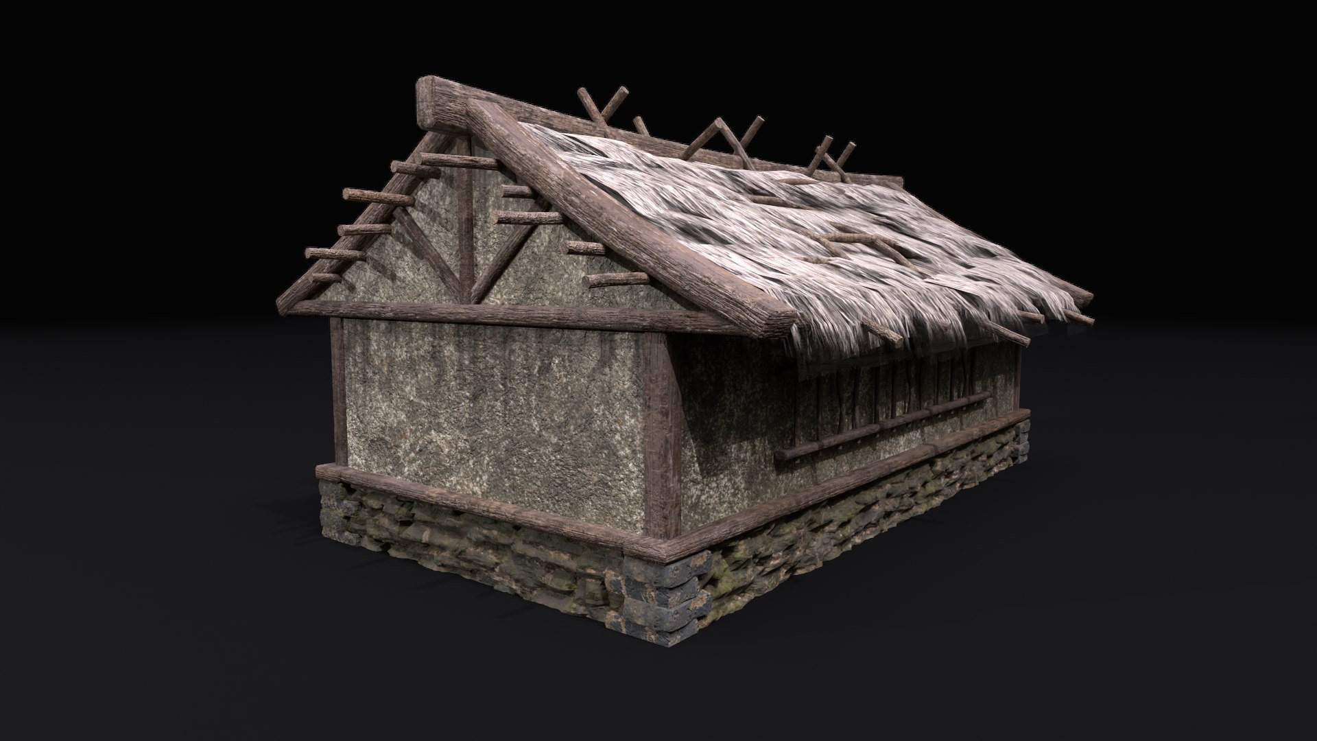 3D Model Realistic Medieval House - TurboSquid 2126903