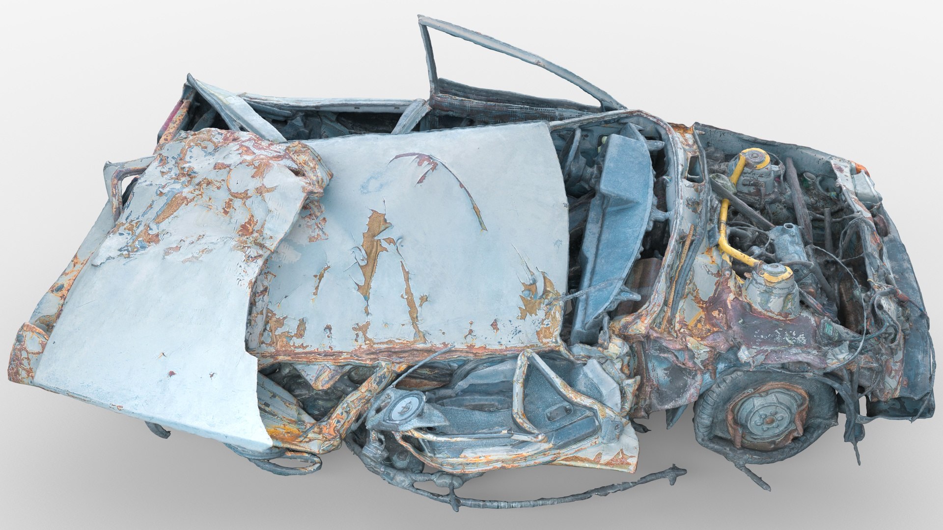 3D Burned Car Wreck 19 - TurboSquid 2146653