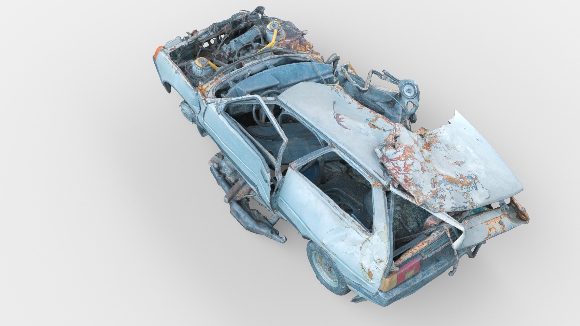 3D Burned Car Wreck 19 - TurboSquid 2146653