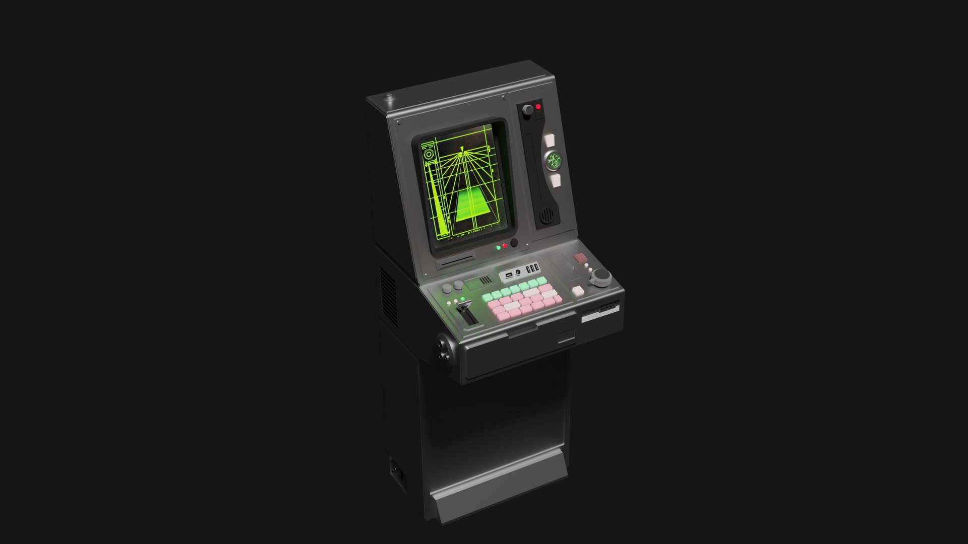 Retro Sci-fi Computer Desks - Control Panels 3D Model - TurboSquid 2037641