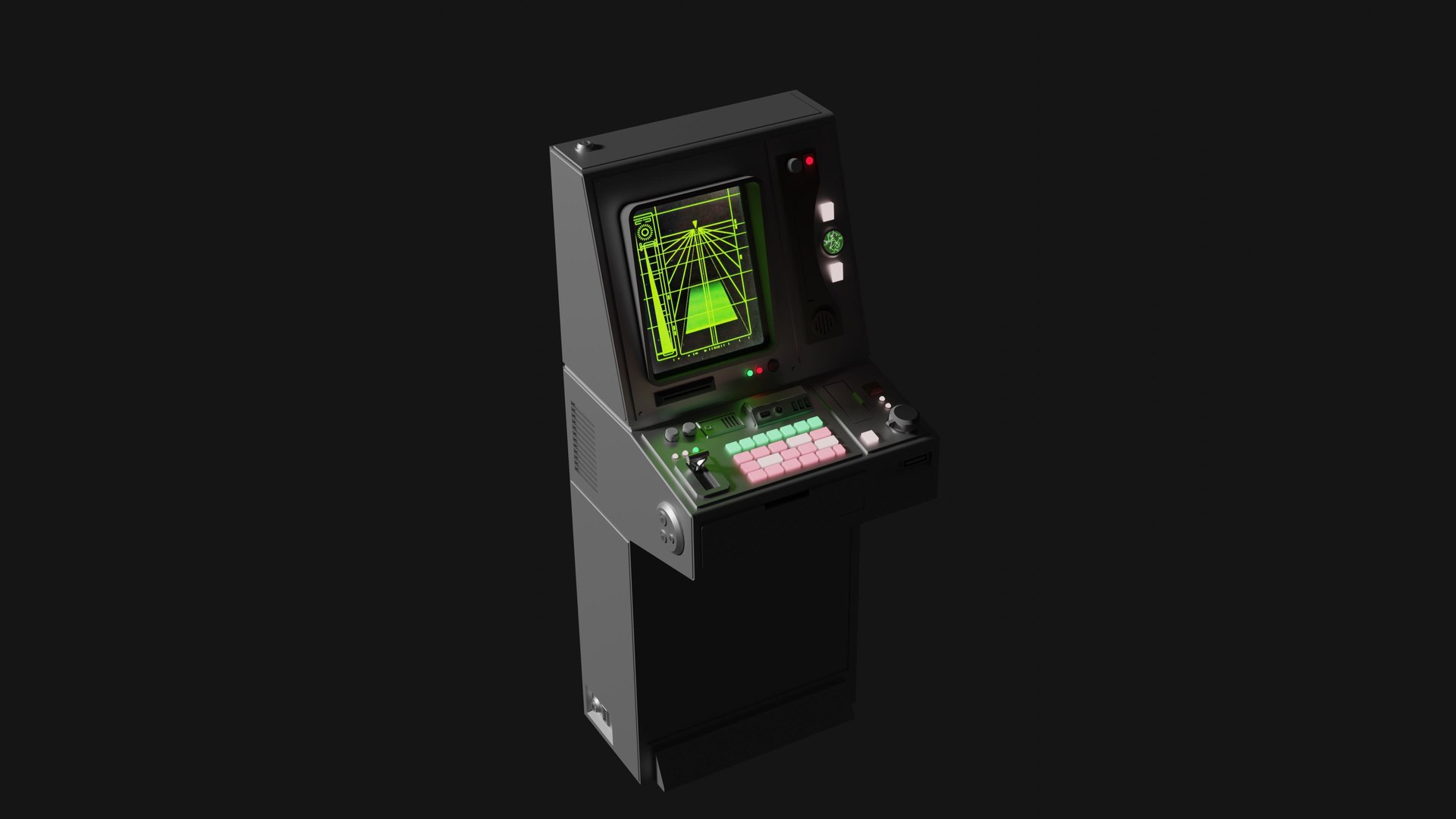 Retro Sci-fi Computer Desks - Control Panels 3D Model - TurboSquid 2037641