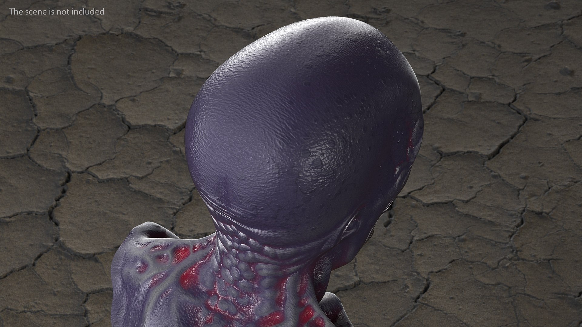 3D Scary Creature Head Monster - TurboSquid 1699777