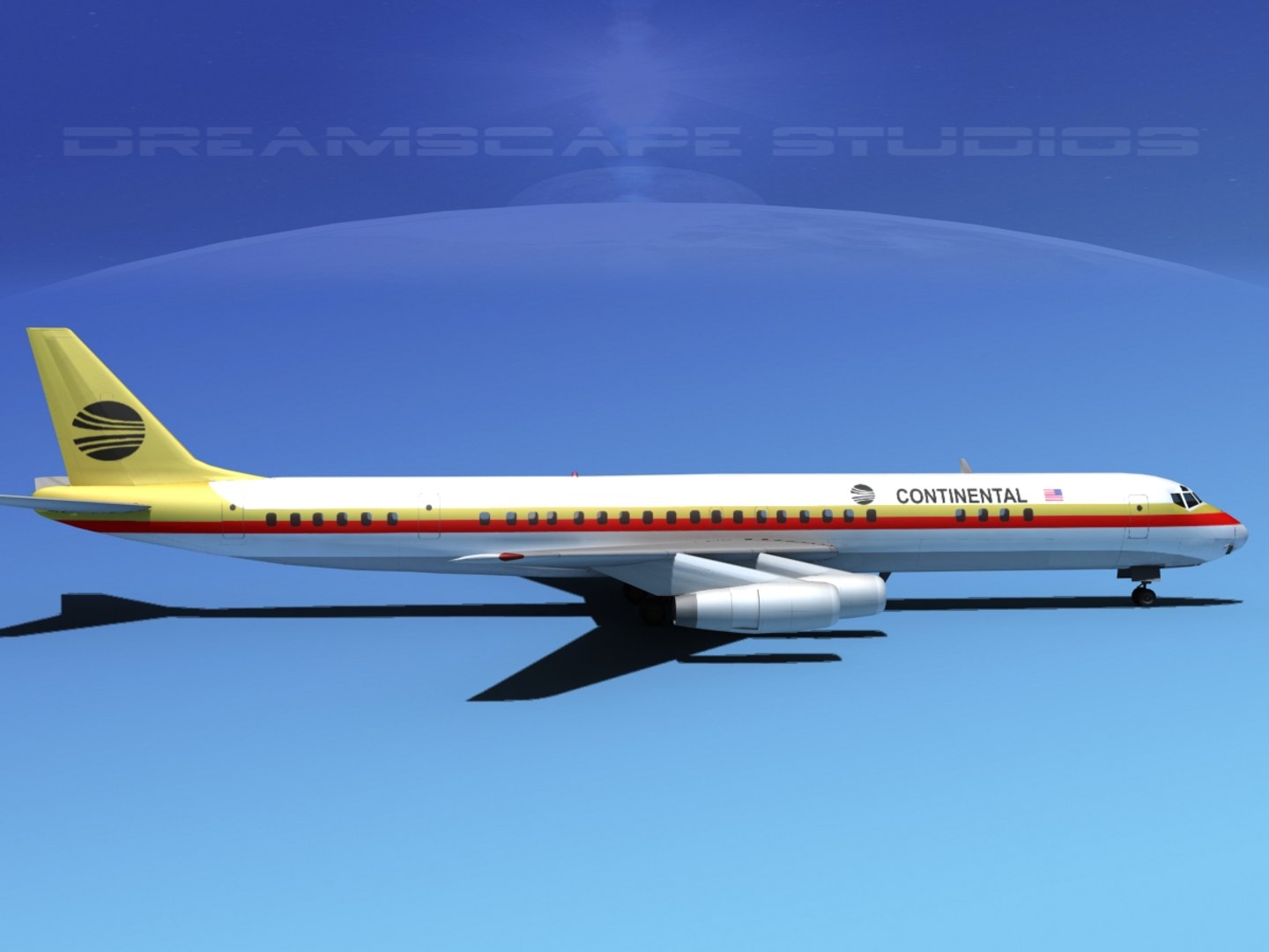 3d Model Of Douglas Dc-8