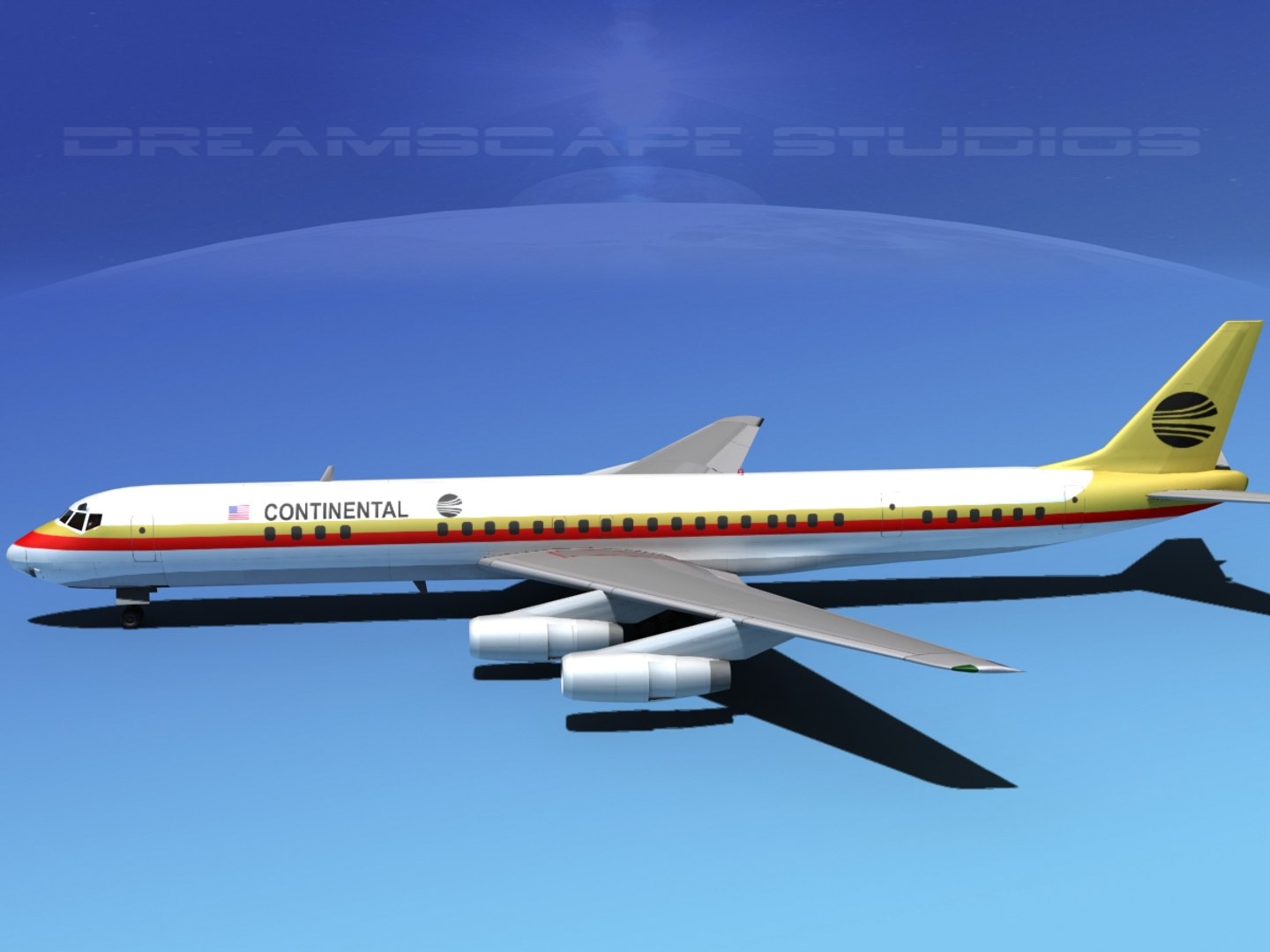 3d Model Of Douglas Dc-8