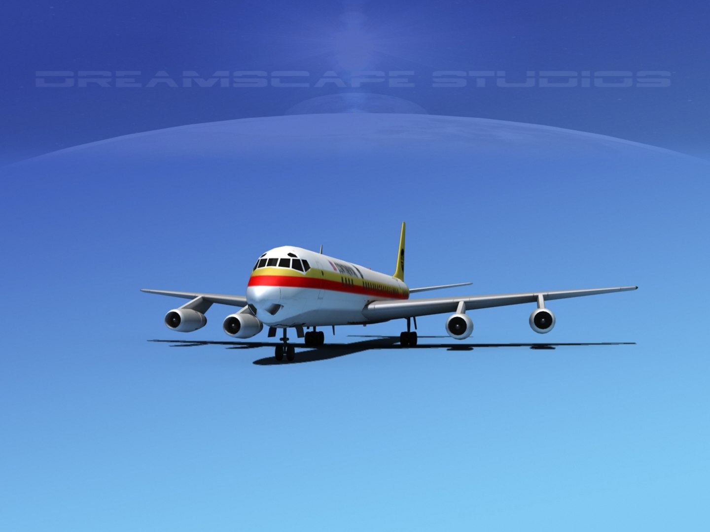 3d Model Of Douglas Dc-8