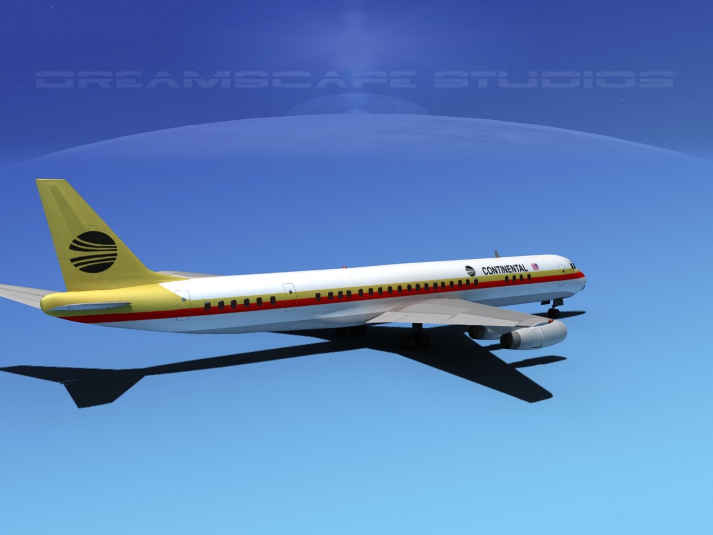 3d Model Of Douglas Dc-8