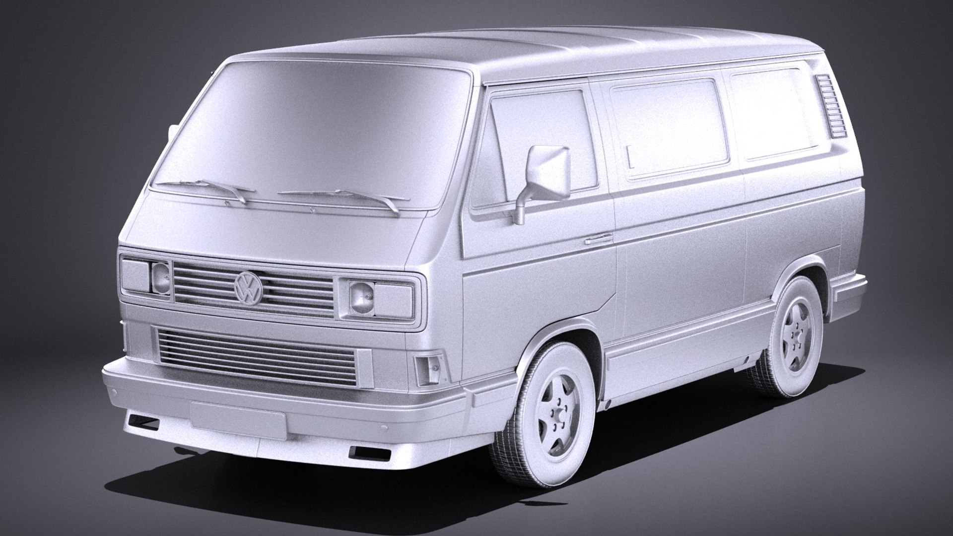Volkswagen T3 Limited 3D Model - TurboSquid 1295774