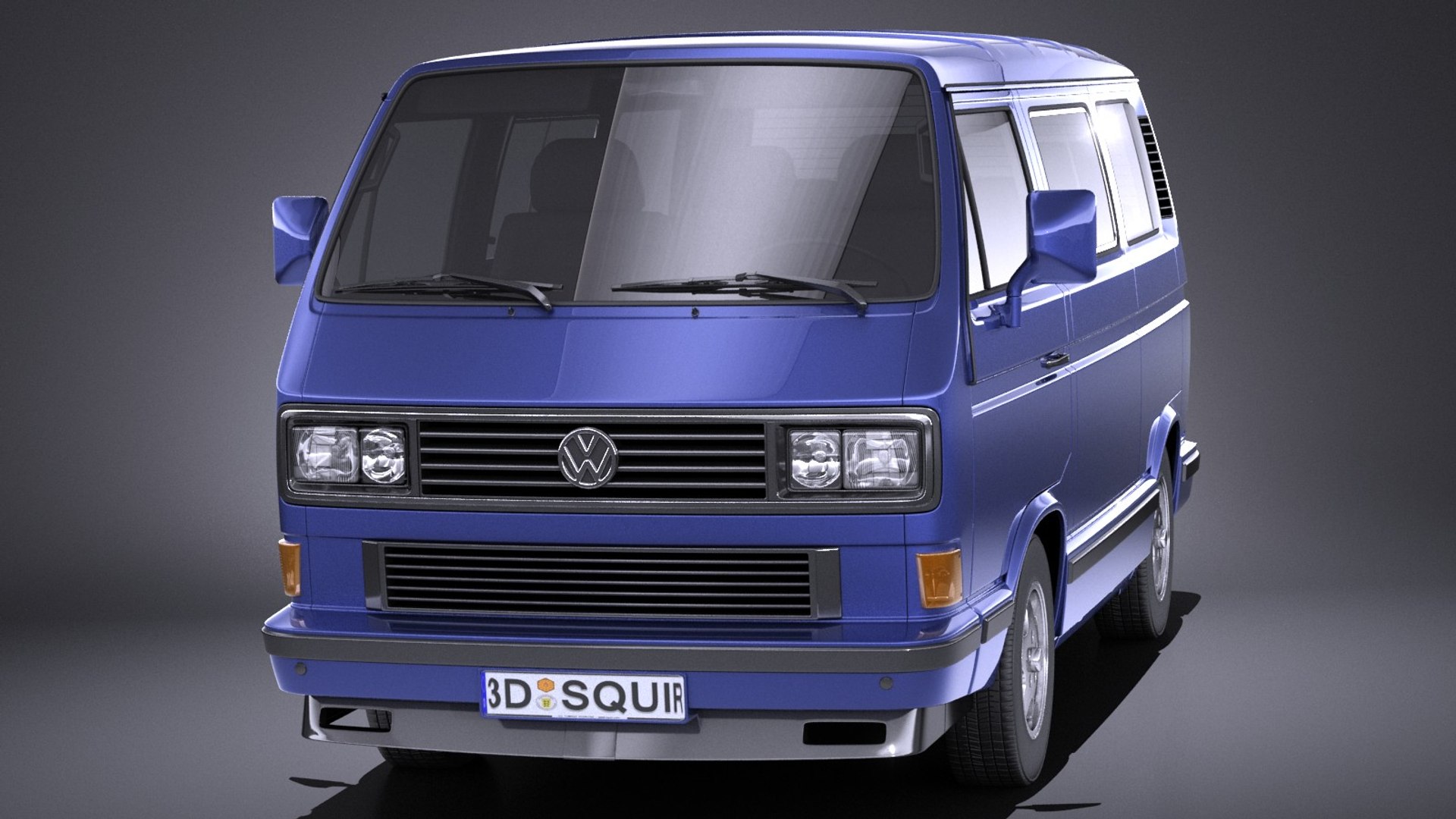 Volkswagen T3 Limited 3D Model - TurboSquid 1295774