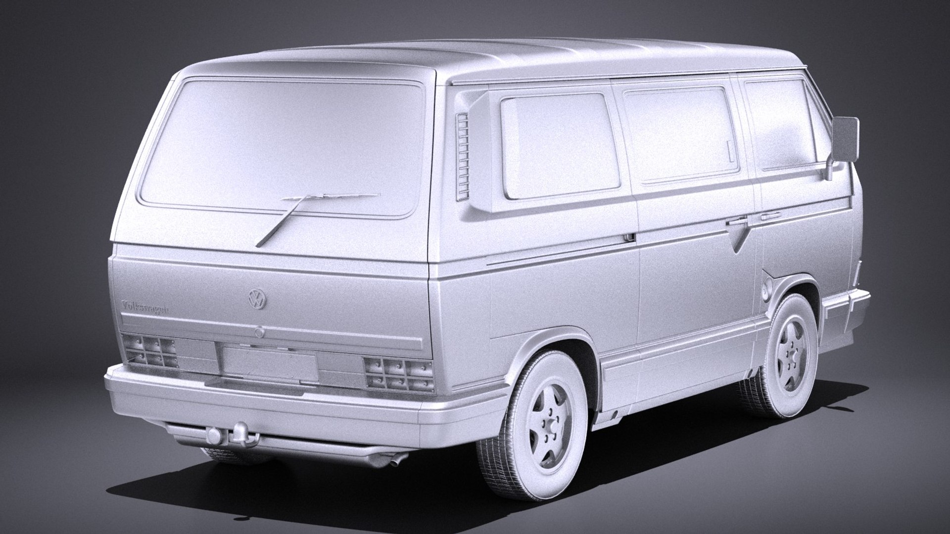 Volkswagen T3 Limited 3D Model - TurboSquid 1295774