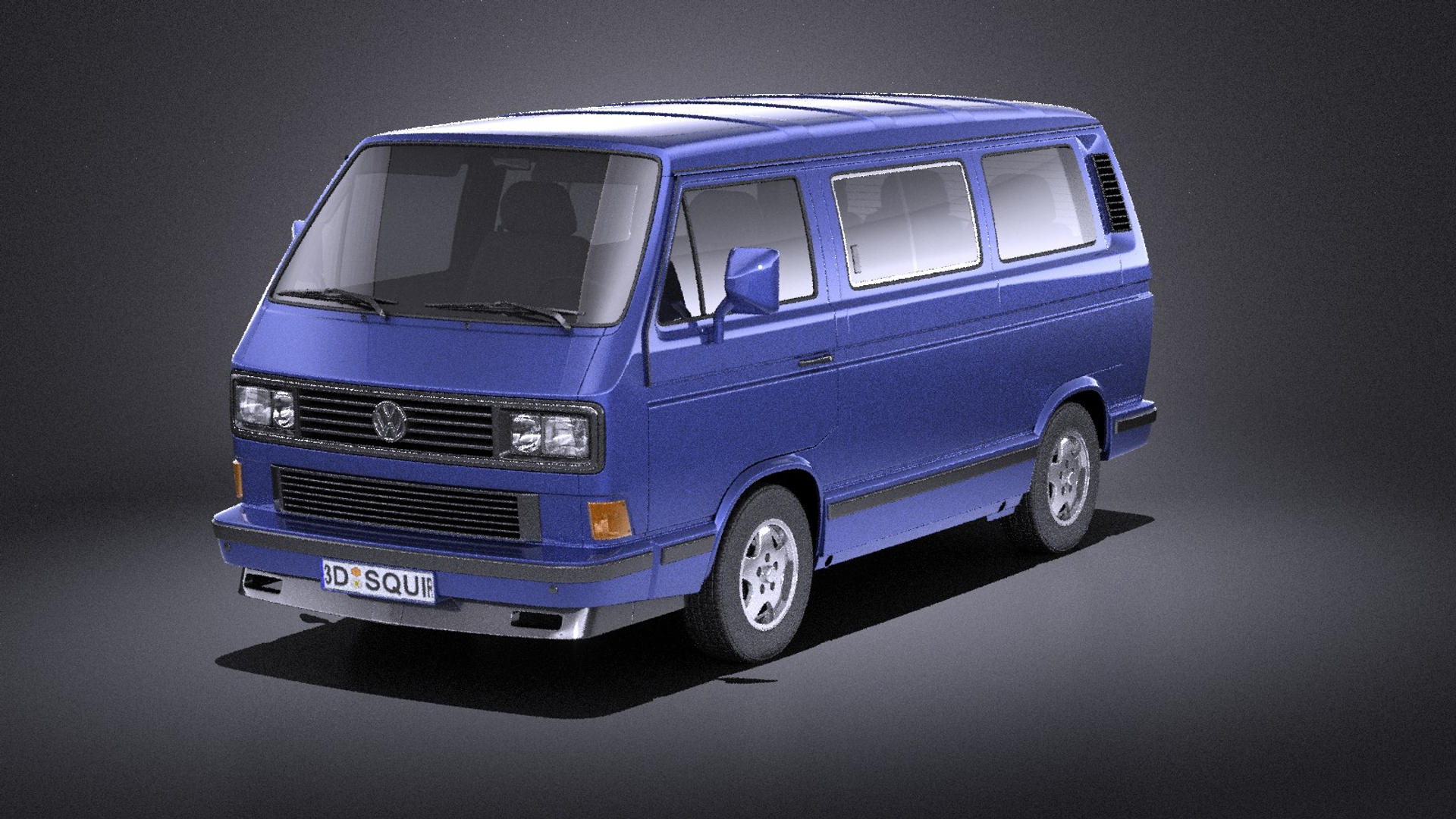 Volkswagen T3 Limited 3D Model - TurboSquid 1295774