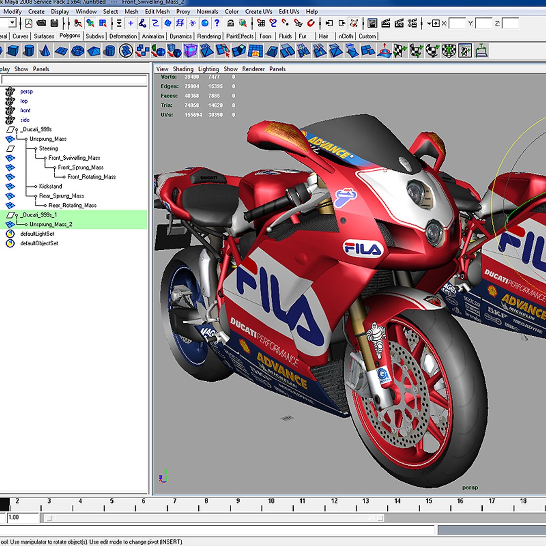 Fila Bike 3d Model