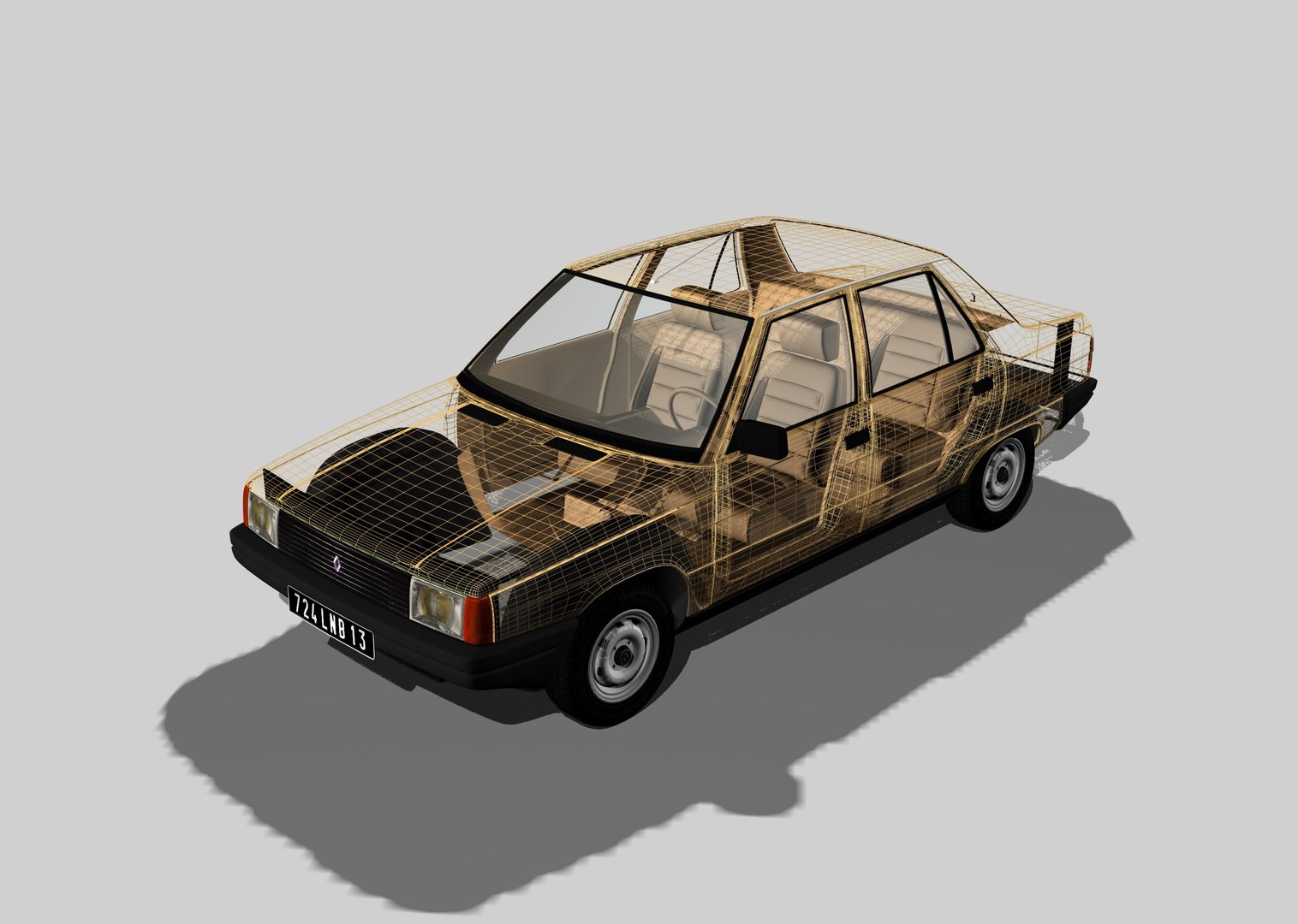 Renault 9 TC 3D model - TurboSquid 2131722