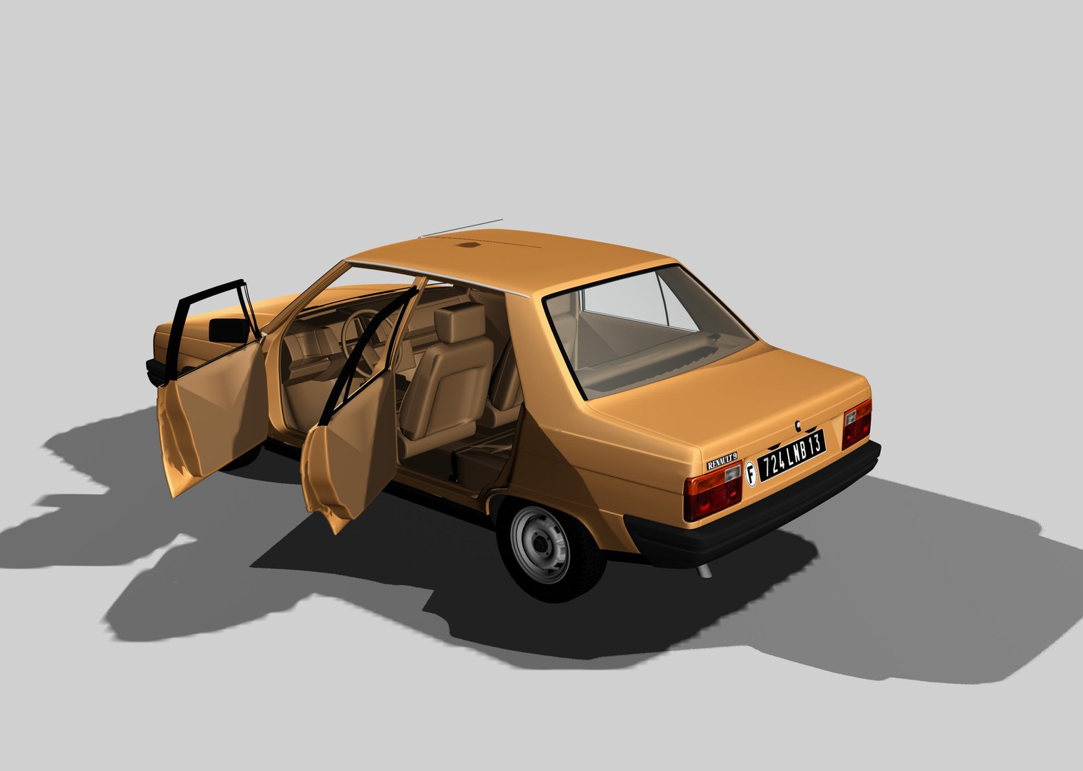 Renault 9 TC 3D model - TurboSquid 2131722