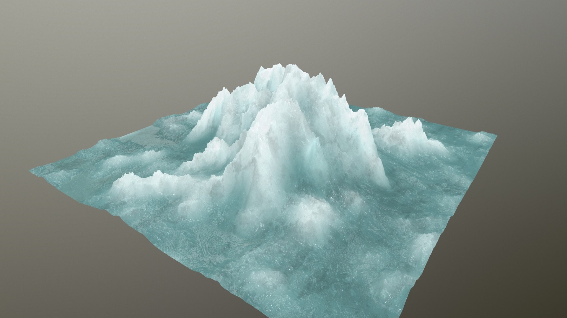 Ice mountain 3D model - TurboSquid 1368470