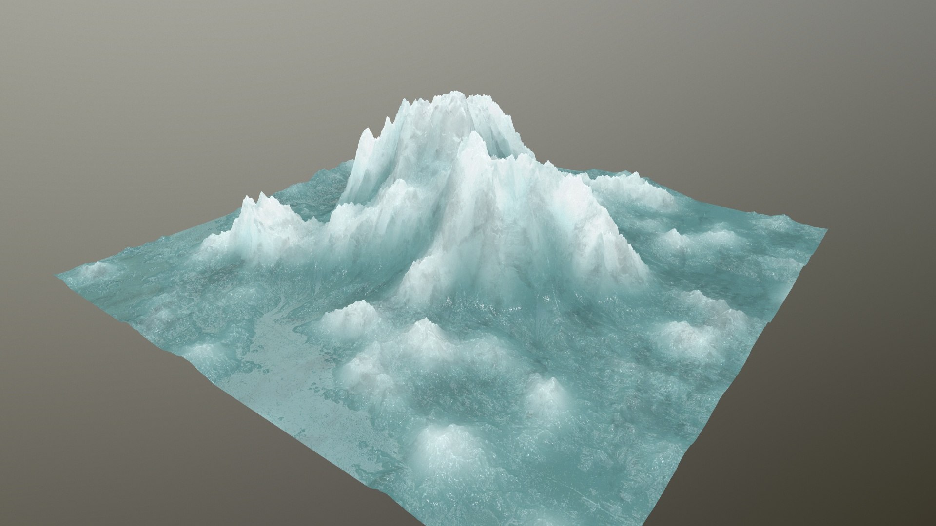 Ice mountain 3D model - TurboSquid 1368470