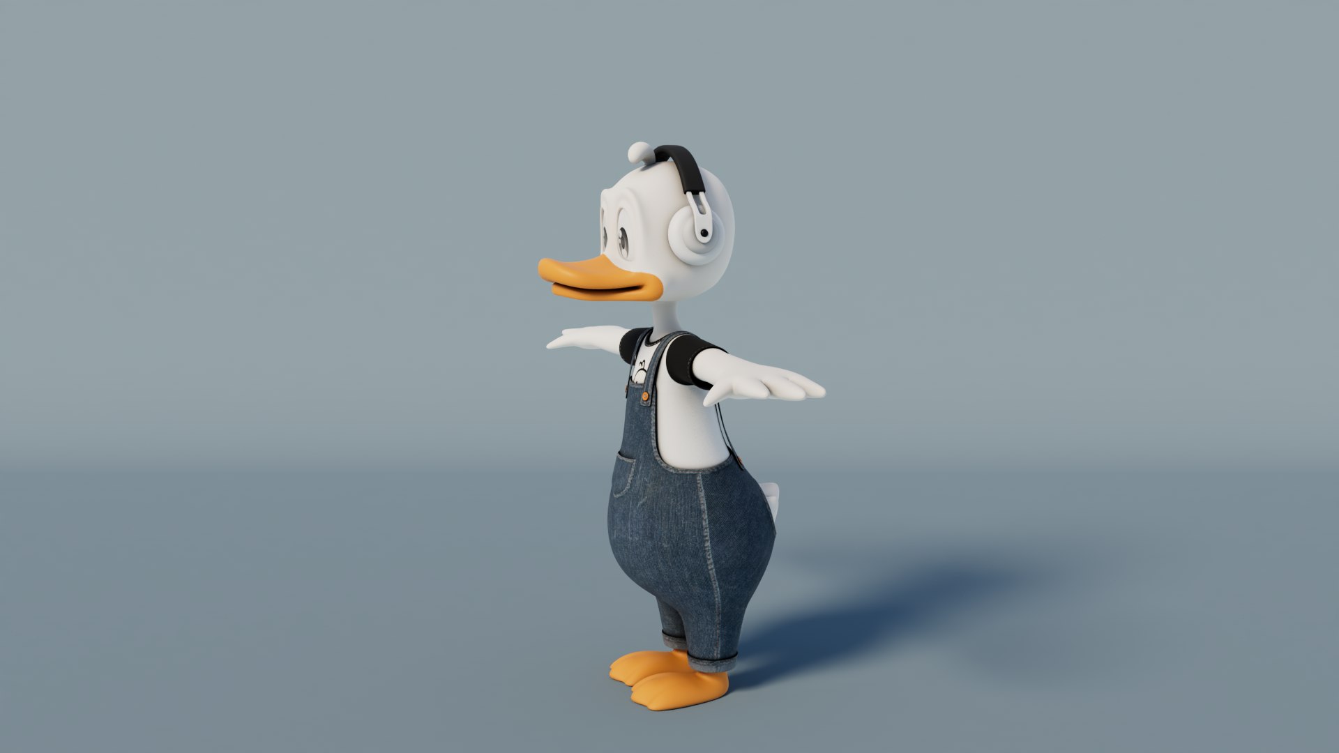 Rigged Cartoon Duck 3D Model - TurboSquid 2293089