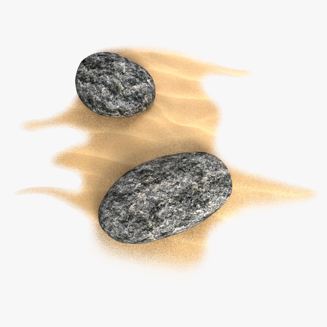 3D Cartoon Stones Sand - TurboSquid 1175903