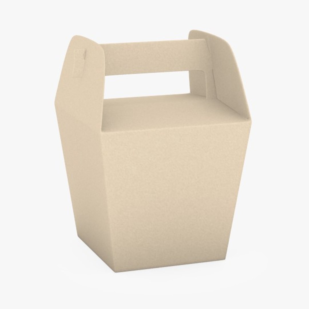 3d Asian Foodboxes Model