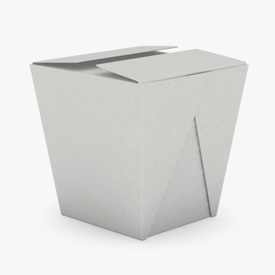 3d Asian Foodboxes Model