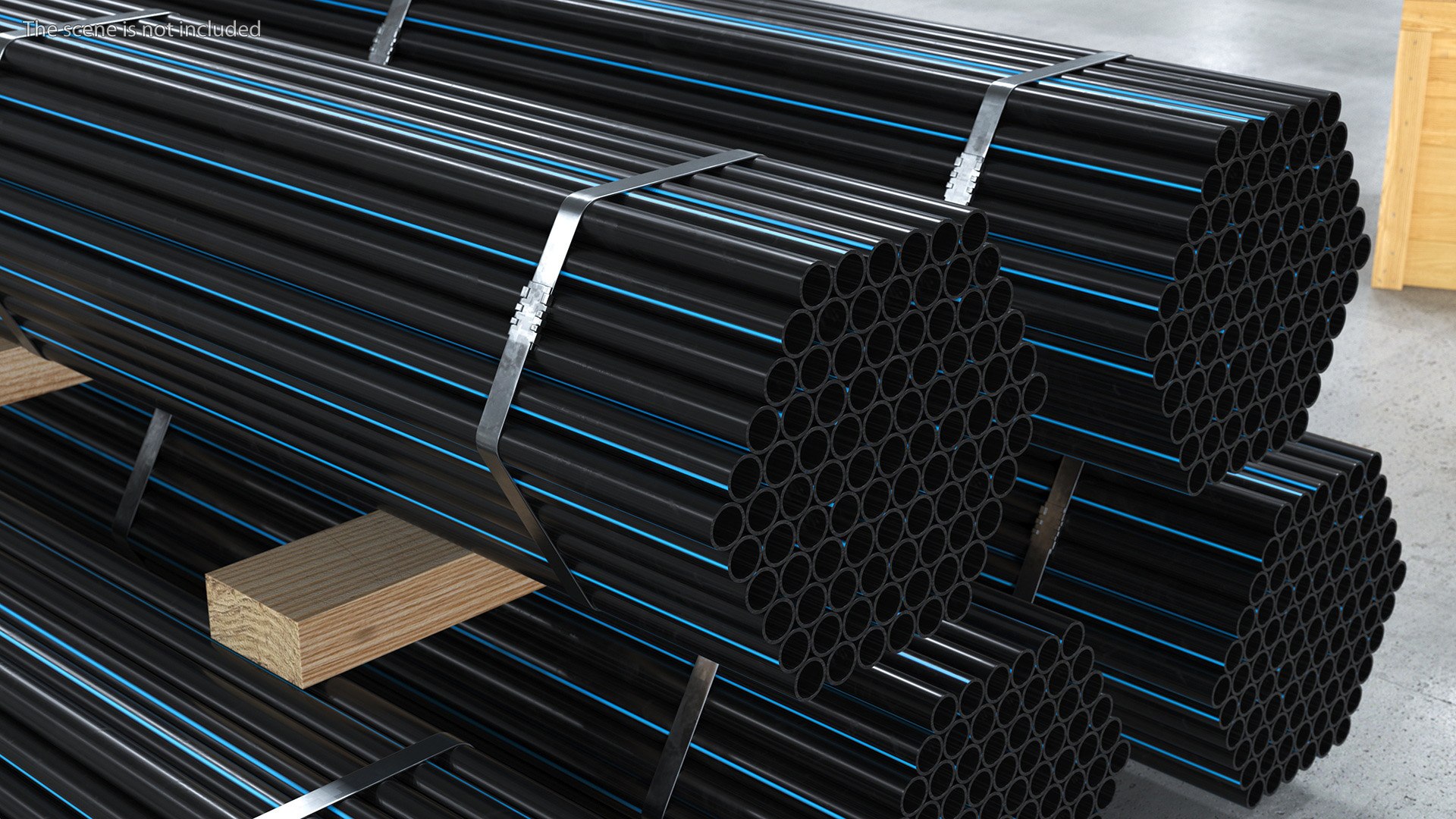 Thin Plastic Pipes Bundle 2 Meters 3D Model - TurboSquid 2212217