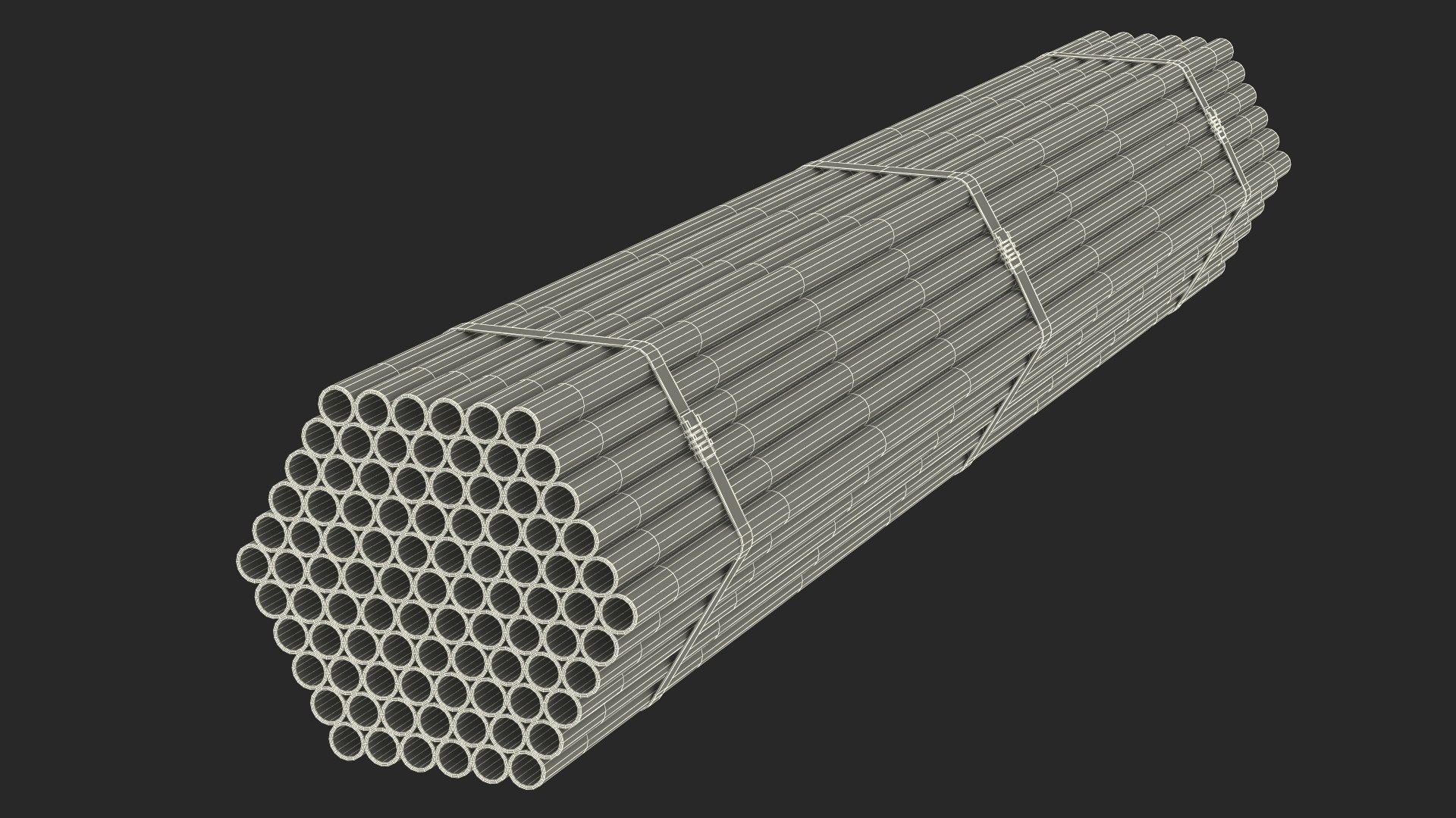 Thin Plastic Pipes Bundle 2 Meters 3D Model - TurboSquid 2212217