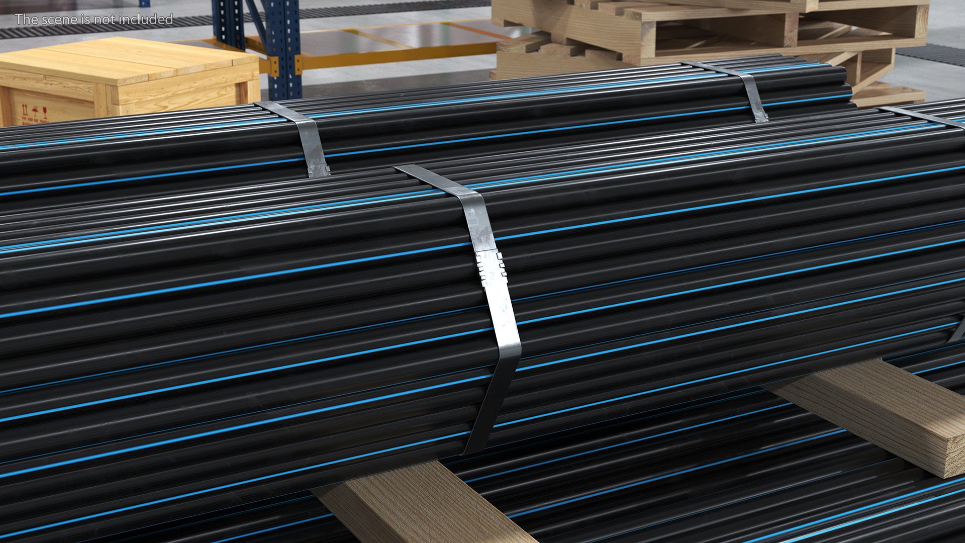 Thin Plastic Pipes Bundle 2 Meters 3D Model - TurboSquid 2212217