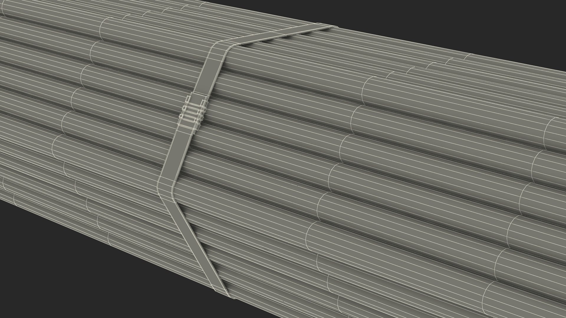 Thin Plastic Pipes Bundle 2 Meters 3D Model - TurboSquid 2212217