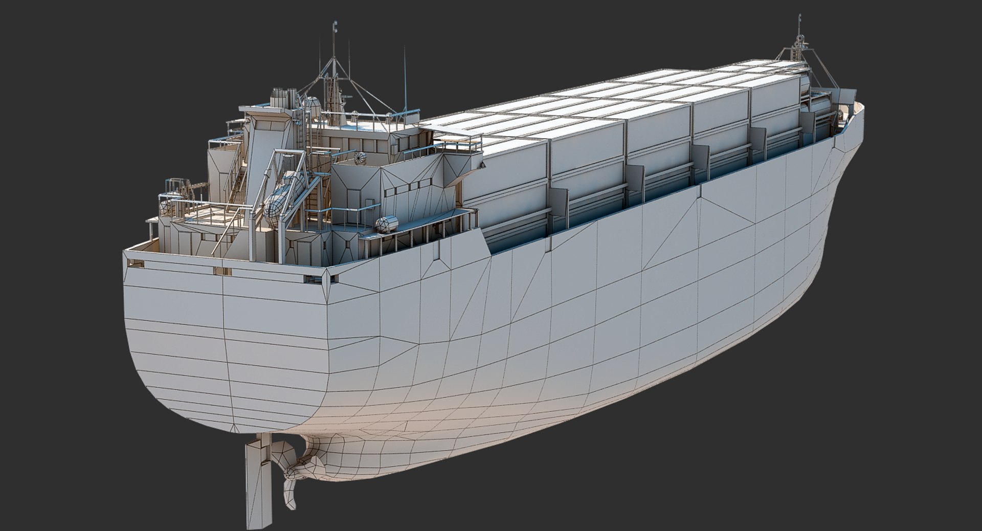 Cargo Ship 3d Model
