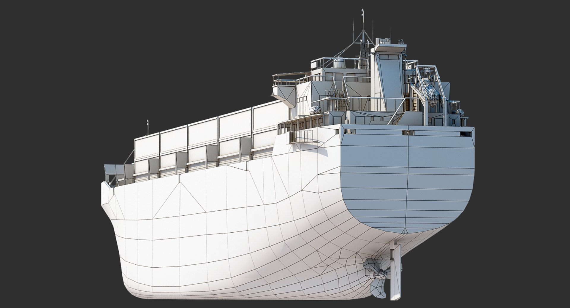 Cargo Ship 3d Model