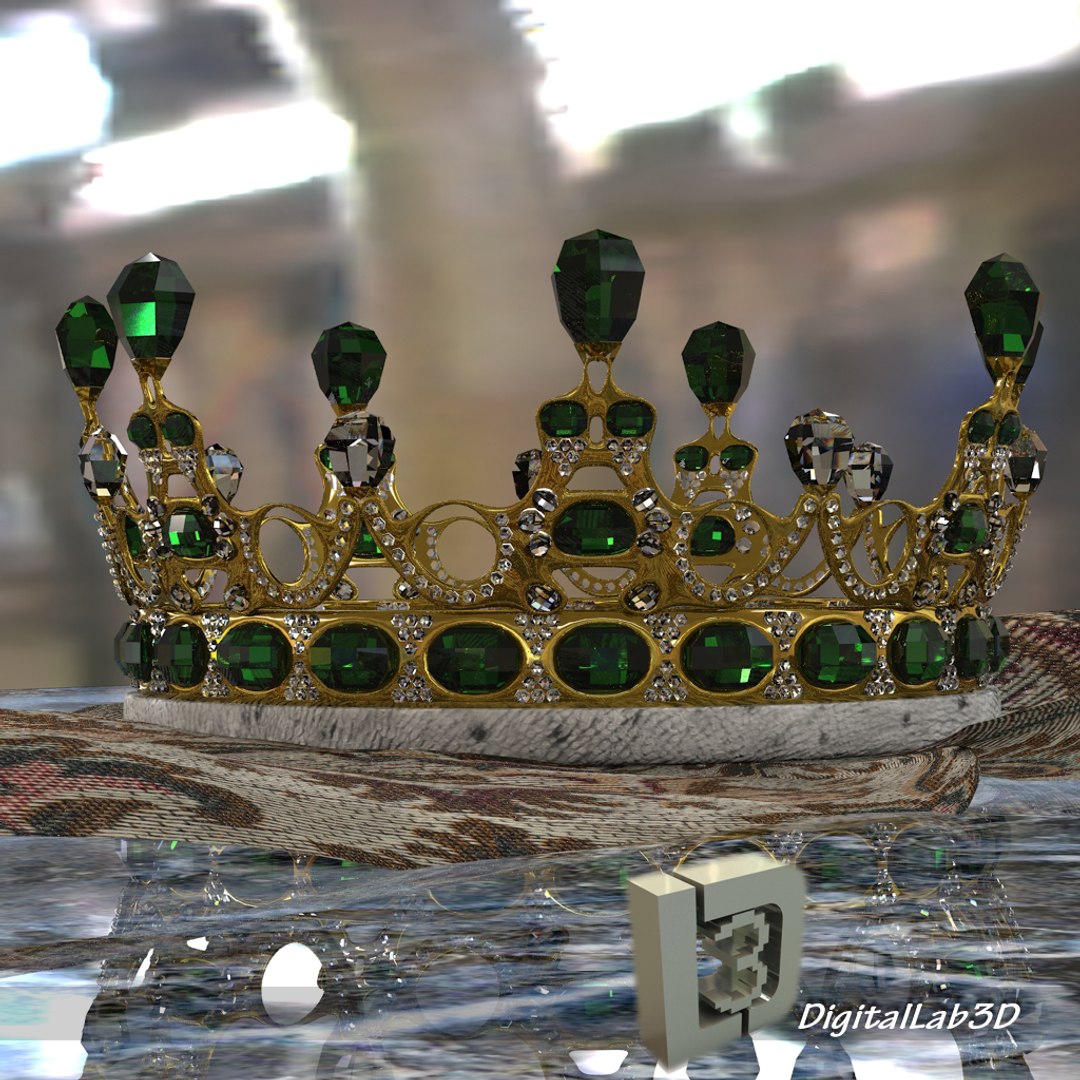 emerald crown 3d model