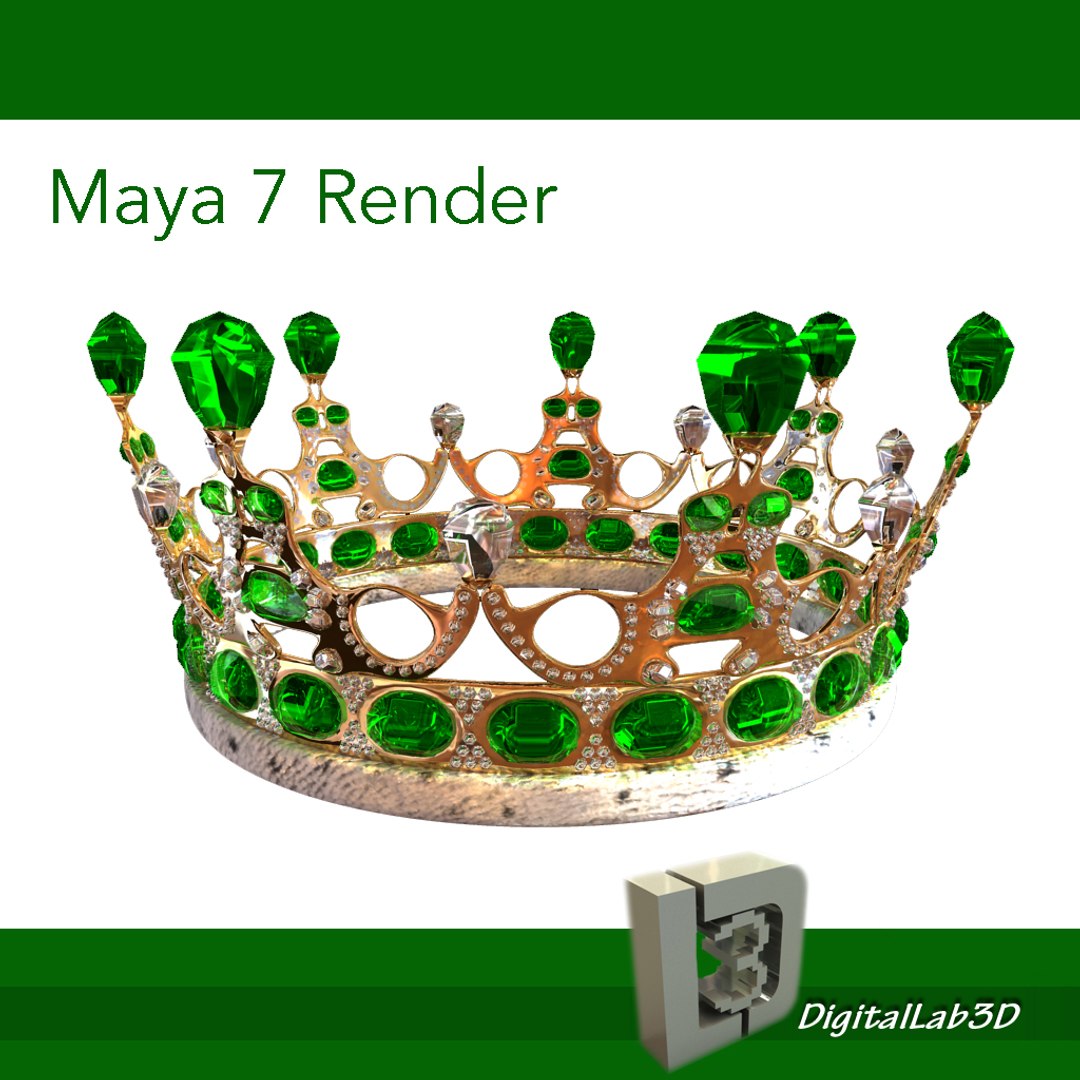 emerald crown 3d model