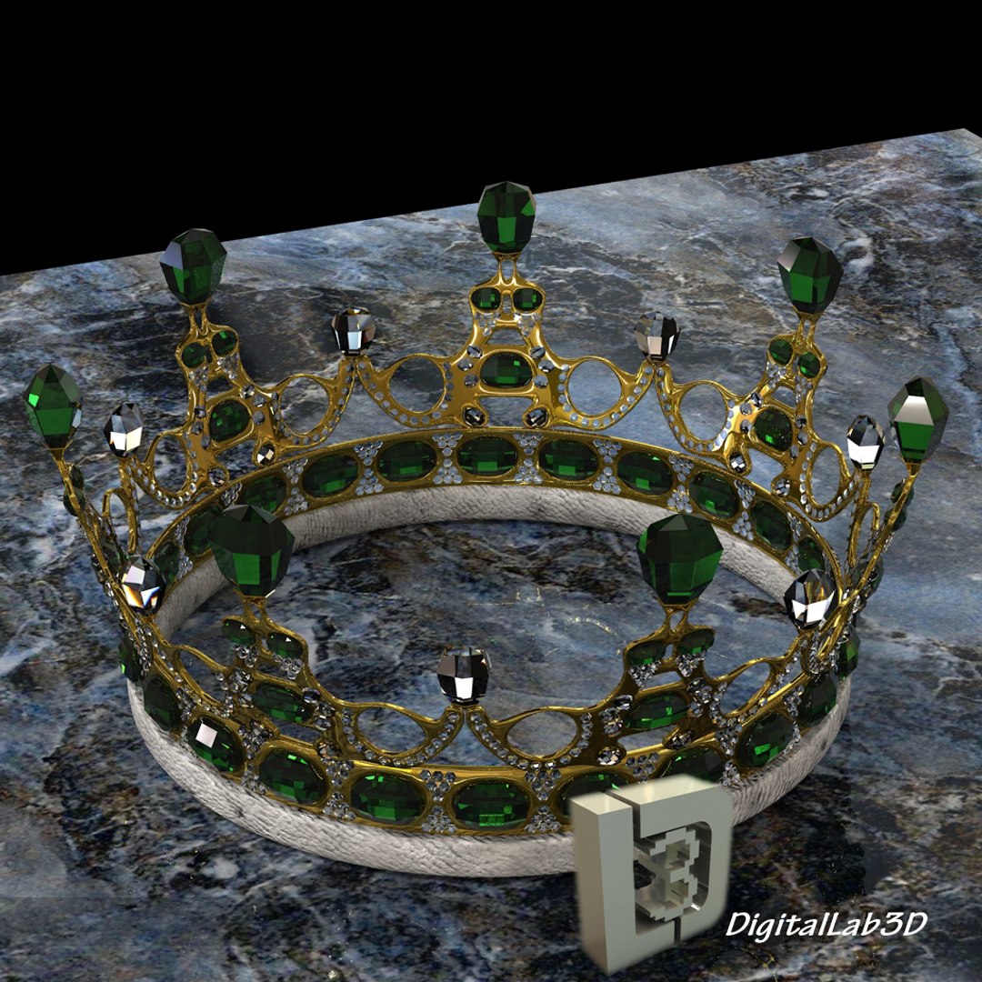 emerald crown 3d model