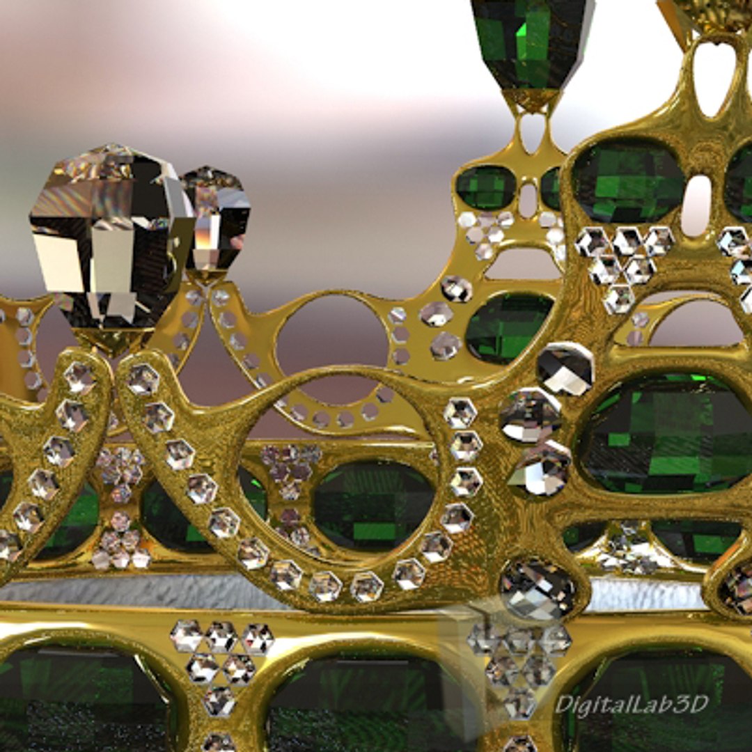 emerald crown 3d model