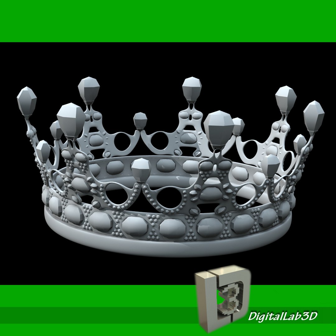 emerald crown 3d model