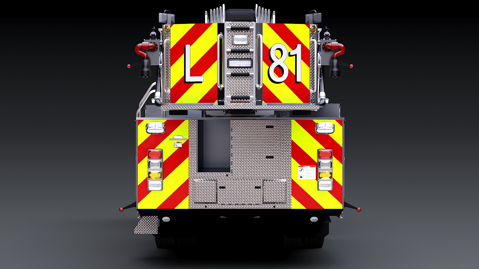 3D Fire Truck Aerial Platform Norwich Township Model - TurboSquid 1924521