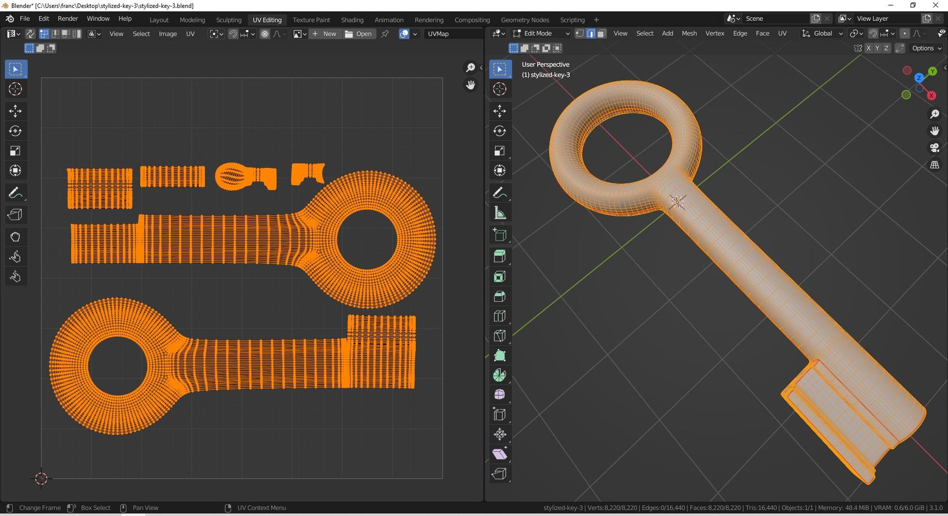 Stylized Key 3 3D Model - TurboSquid 1918038