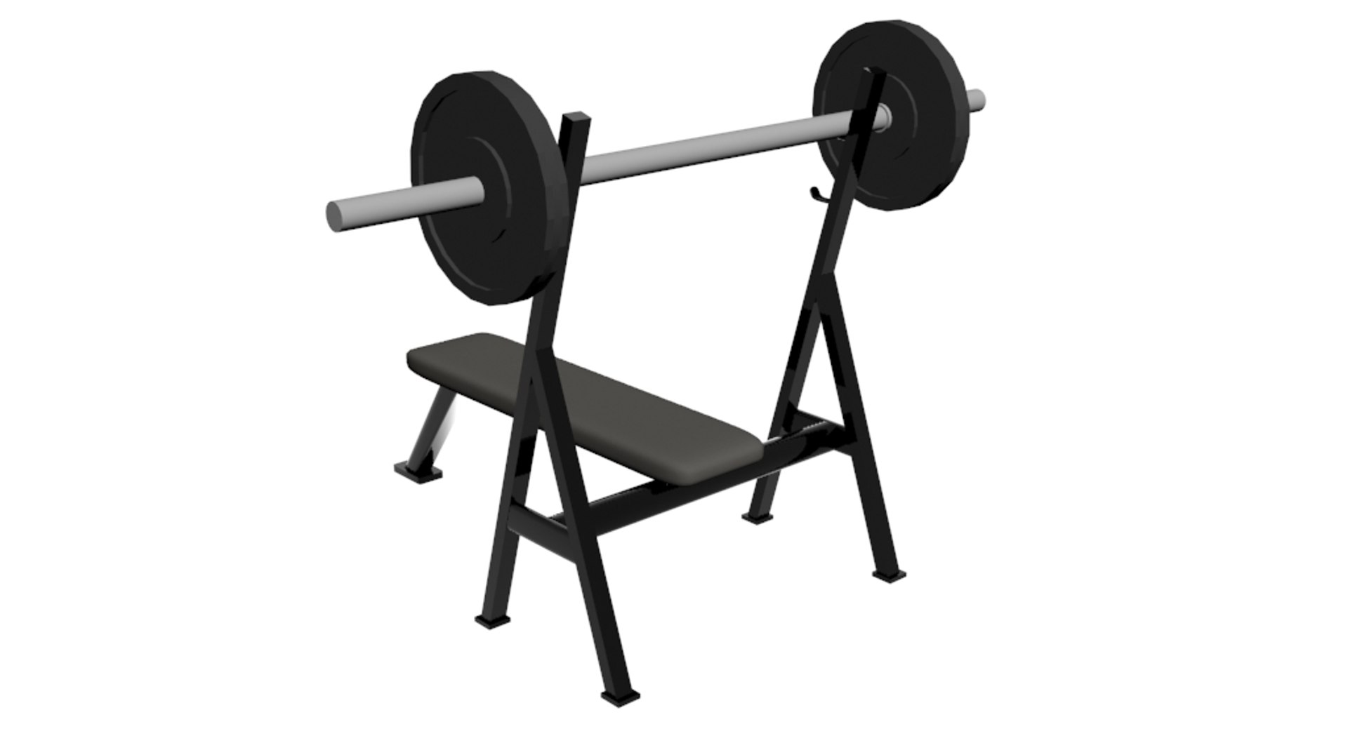 3D Bench Press Model - TurboSquid 1437687