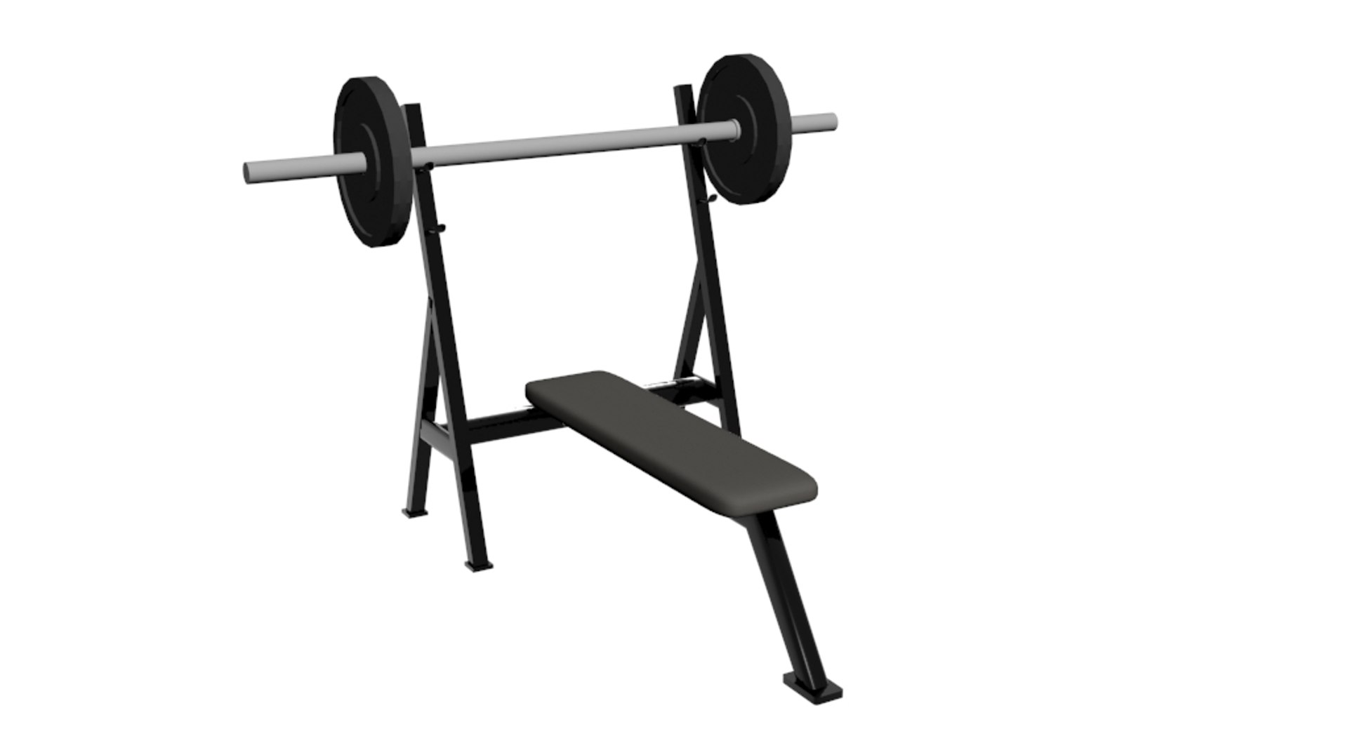 3D Bench Press Model - TurboSquid 1437687