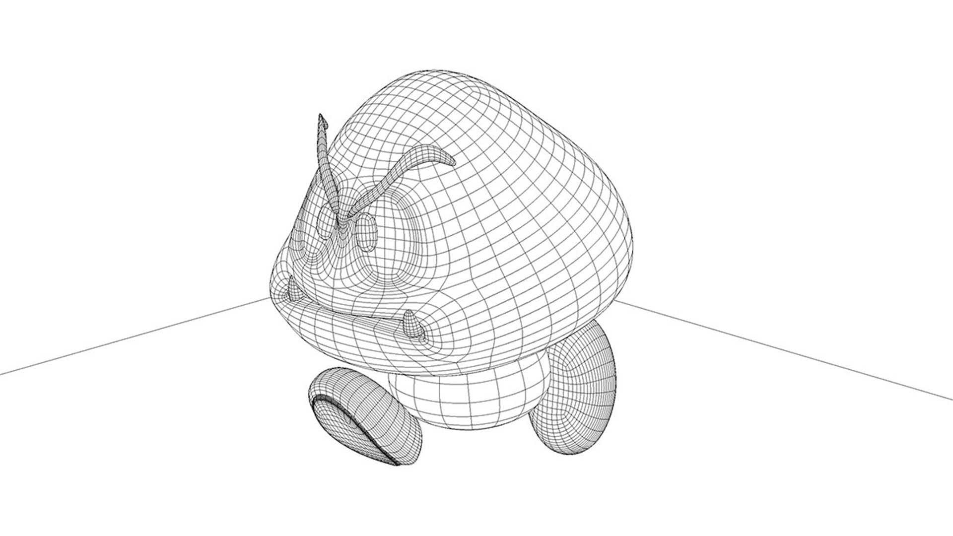 3D Model Goomba From Super Mario All Quad Low-poly 3D Model ...