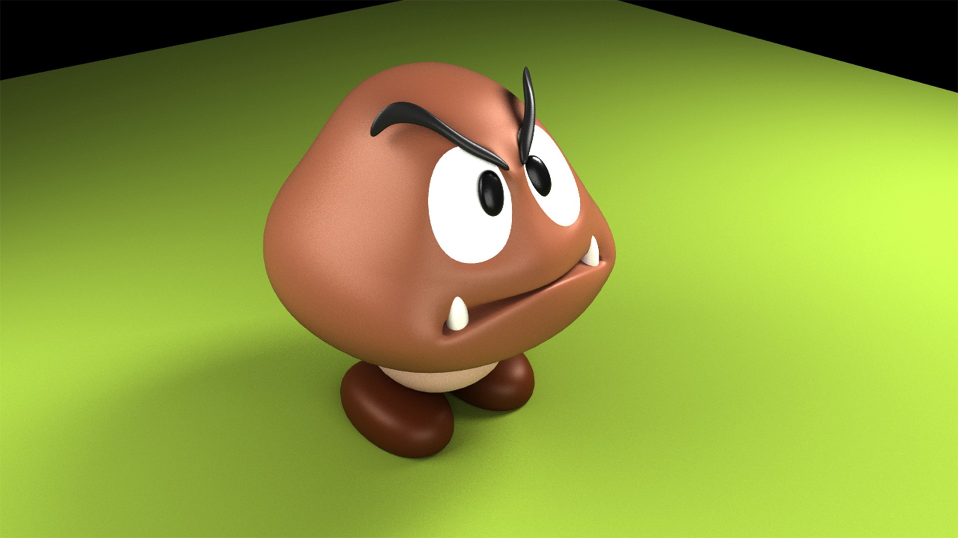 3D Model Goomba From Super Mario All Quad Low-poly 3D Model ...